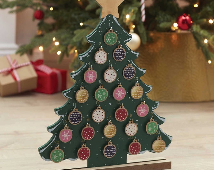 Reusable Christmas Tree Advent Calendar, Christmas Advent Calendar ...