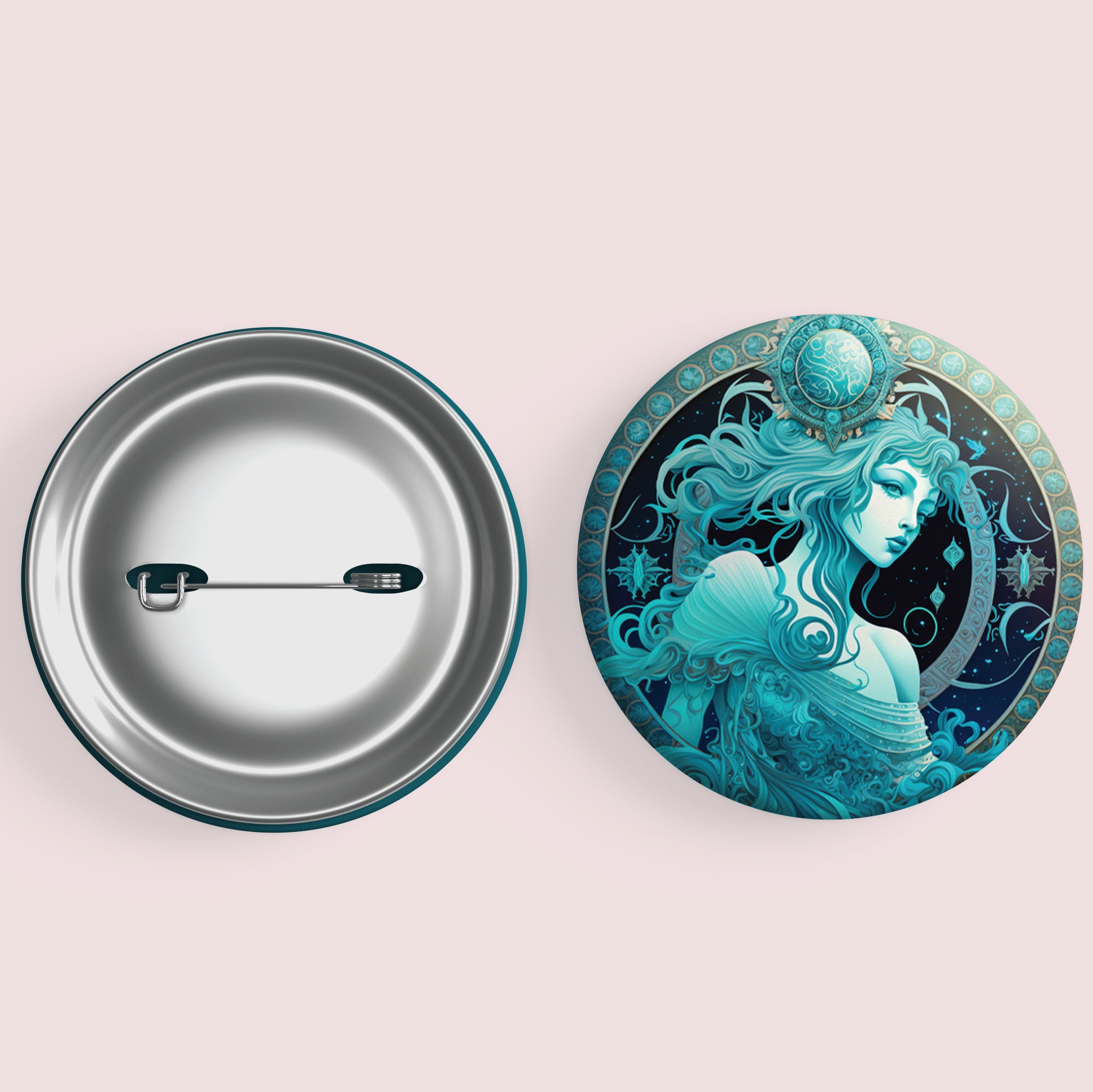 Zodiac Badge, Sign Badge, Constellation Pin, Custom Pin, Zodiac Signs ...