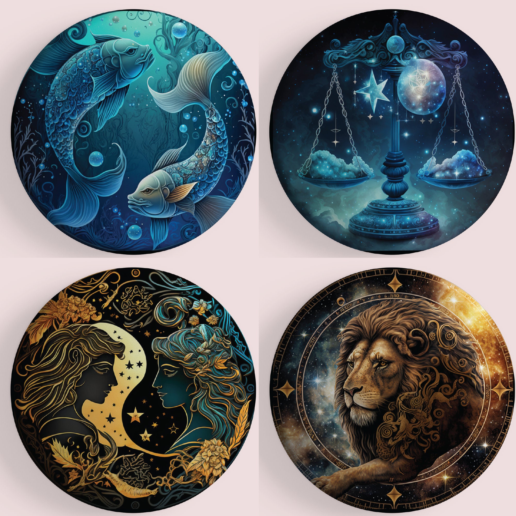 Zodiac Badge, Sign Badge, Constellation Pin, Custom Pin, Zodiac Signs ...