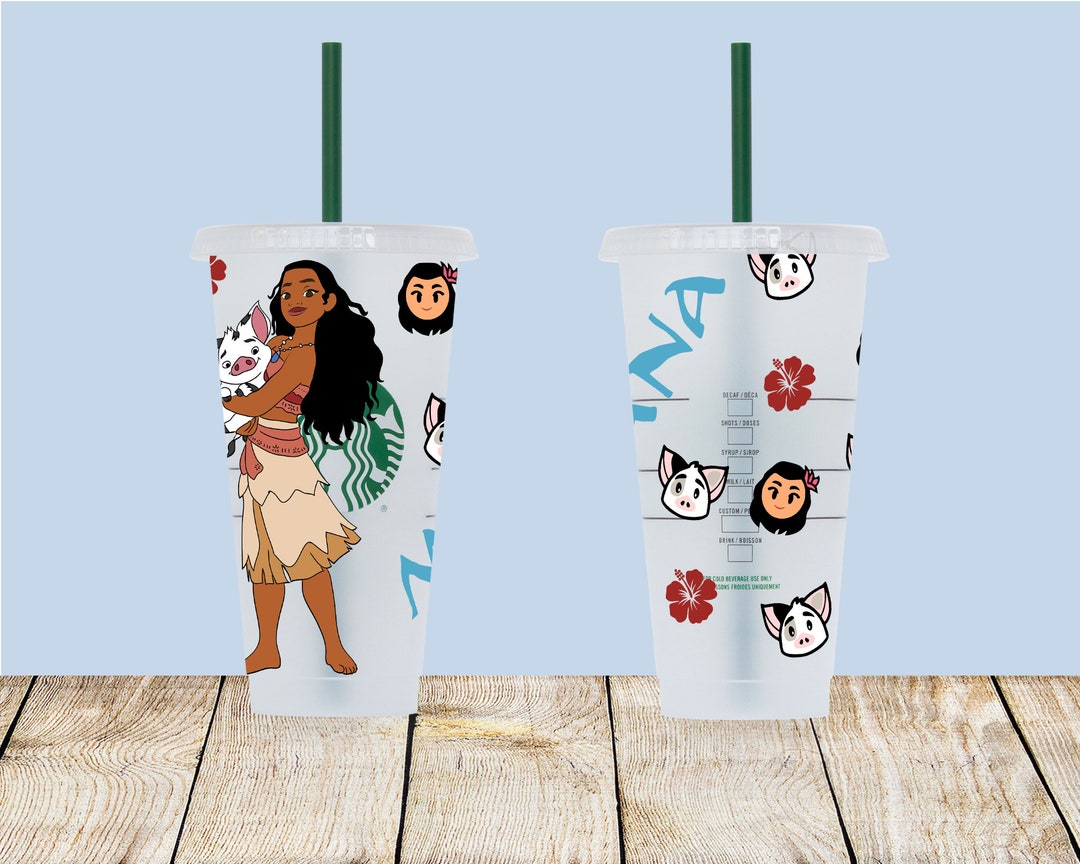 Moana and Pua Custom Cup, Moana Starbucks Cup, Moana - Etsy