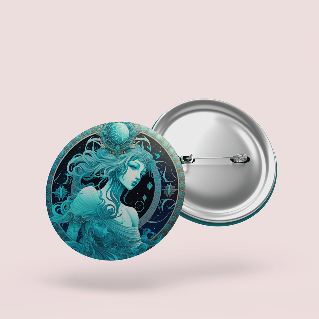 Zodiac Badge, Sign Badge, Constellation Pin, Custom Pin, Zodiac Signs ...