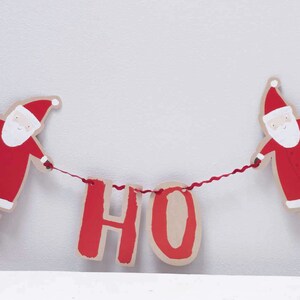 Ho-ho-ho Christmas Santa Bunting, Christmas Decoration, Santa Claus ...