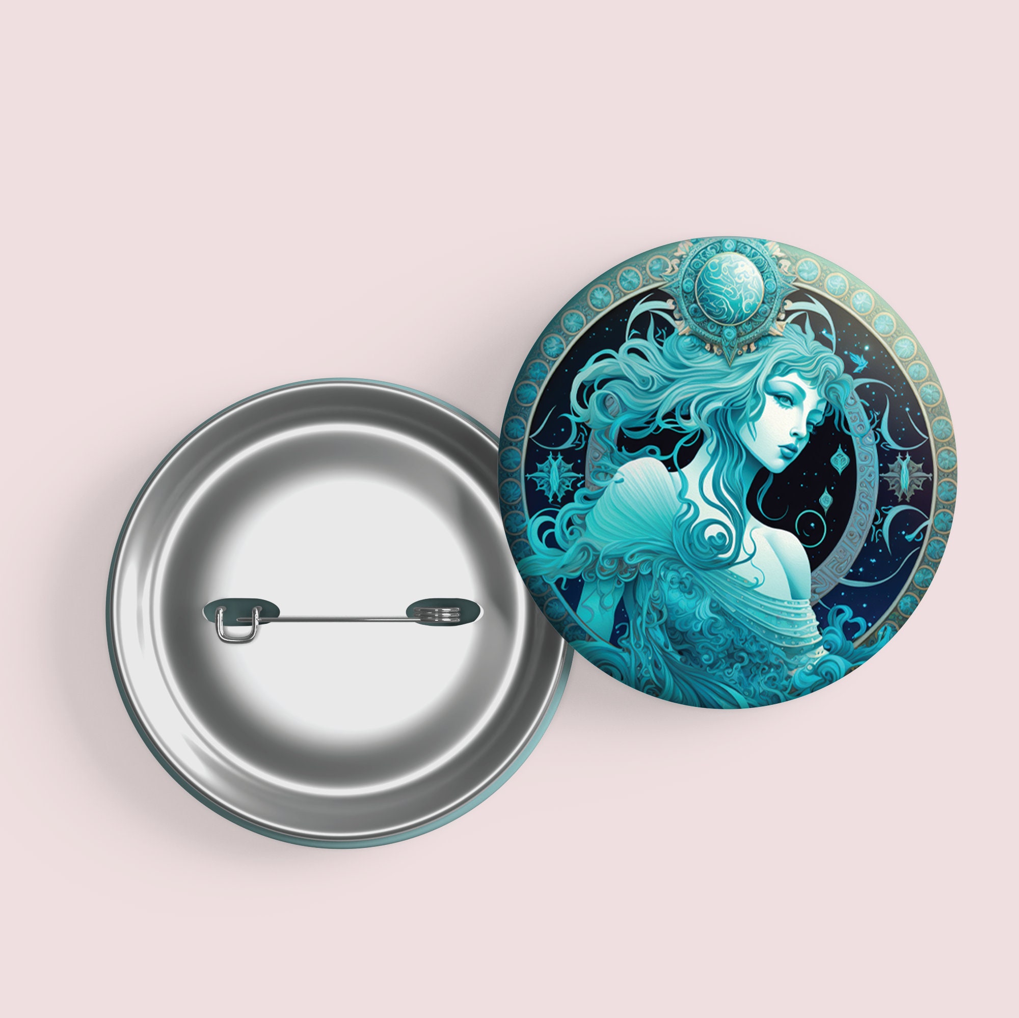 Zodiac Badge, Sign Badge, Constellation Pin, Custom Pin, Zodiac Signs ...