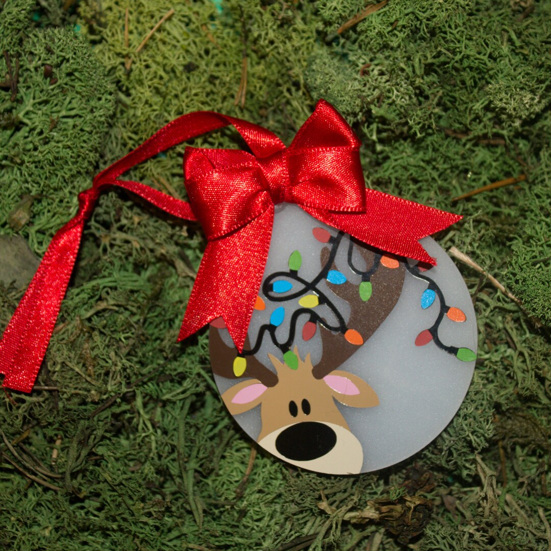 Christmas Flat Bauble, Elf, Reindeer, Santa, Merry Christmas - Etsy