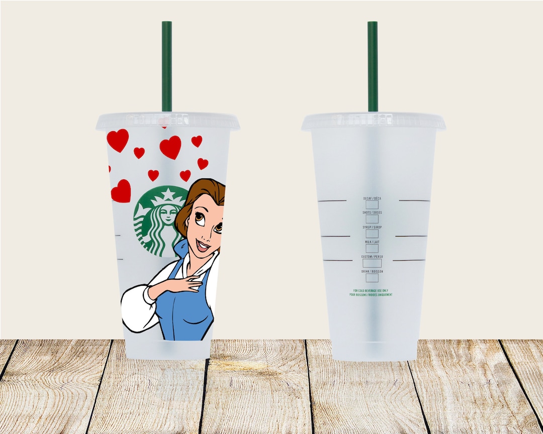 Belle Custom Cup, Beauty & The Beast Starbucks Cup, Beauty, Best - Etsy.de