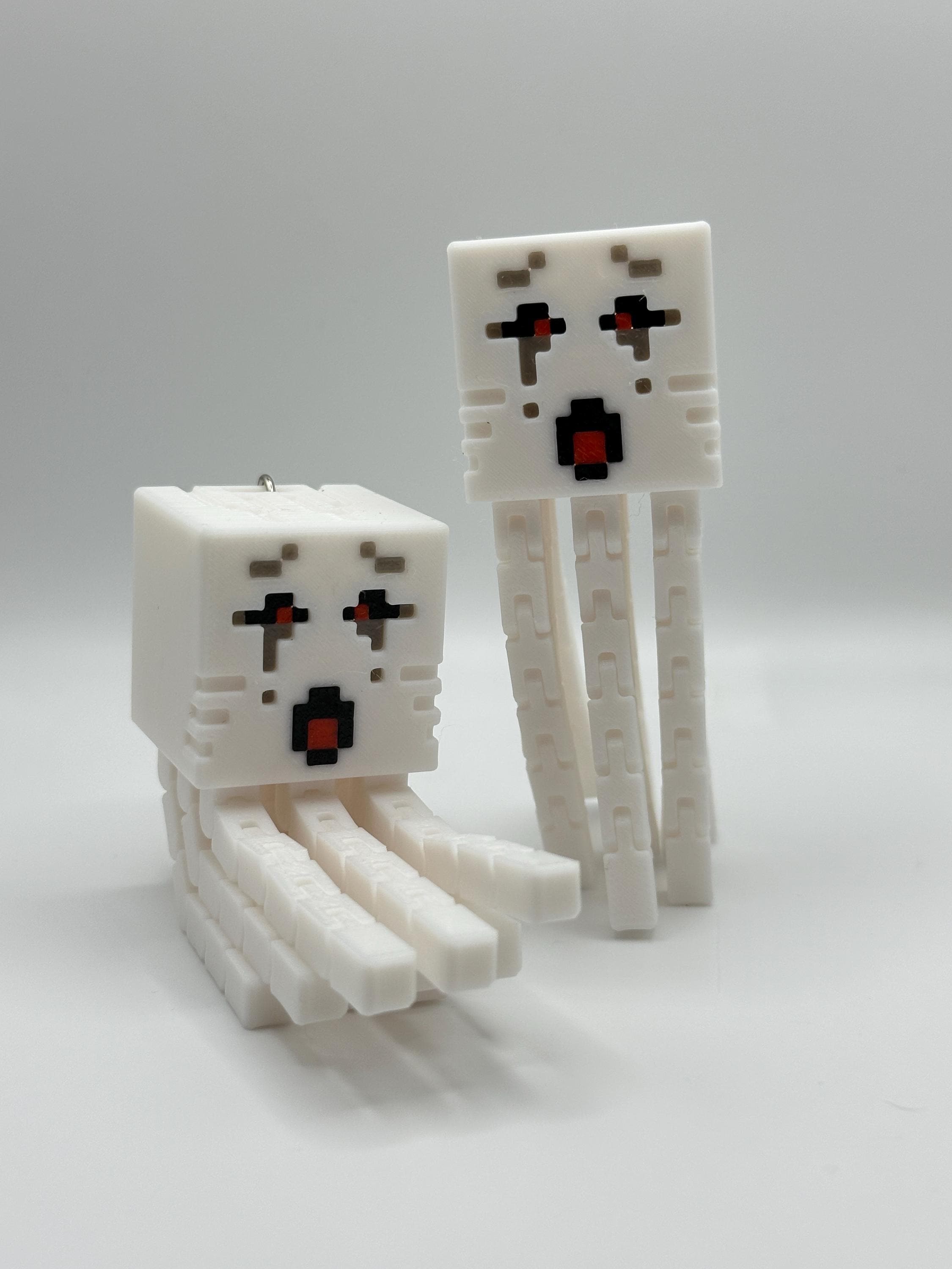 Articulated Tentacle Ghost | Poseable Blocky Figure or Keychain - Etsy