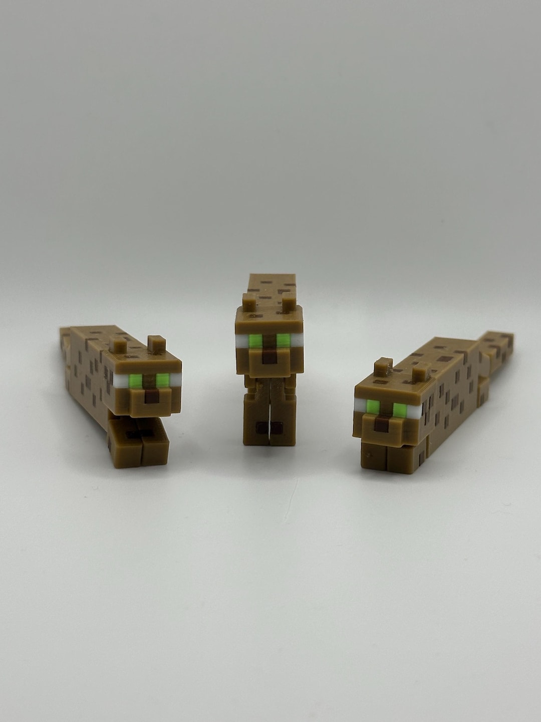 3D Printed Pixel Ocelot Figure: Gamer Decor - Etsy