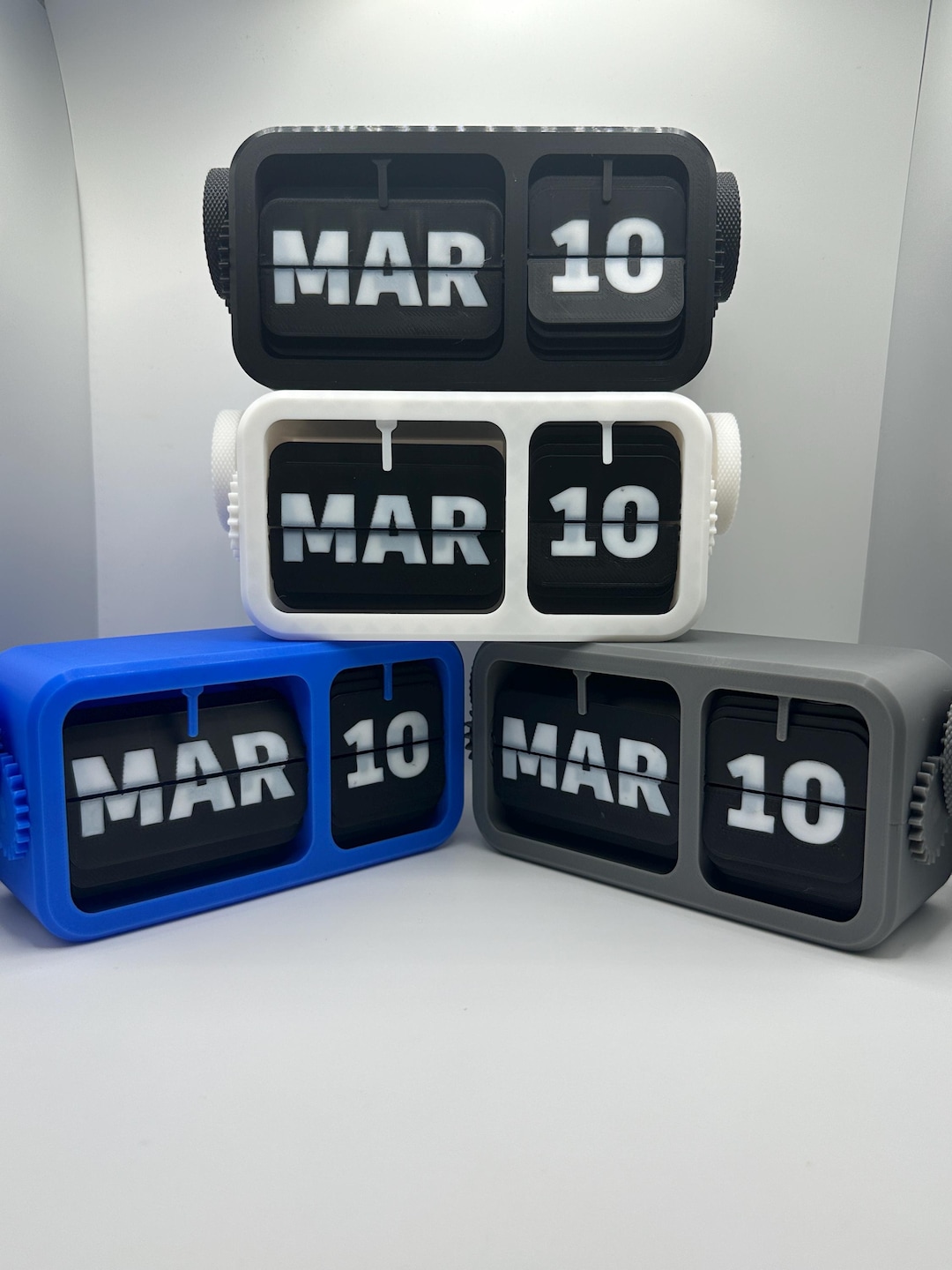 Calendar - 3D Printed Flip Calendar | Modern Perpetual Desk Organizer ...