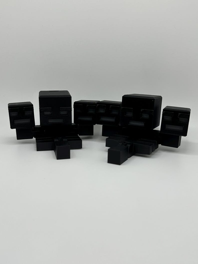 Articulated Blocky Boss Trio Figure | 3D Printed Collectible With ...