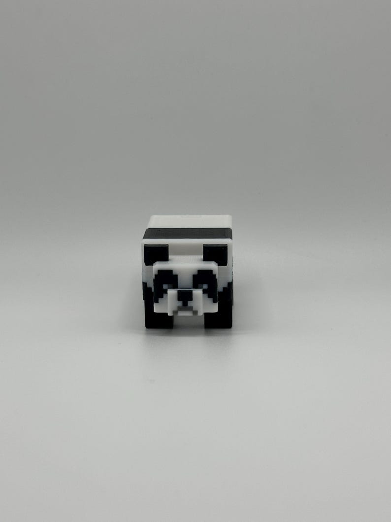 Articulated Minecraft Panda - 3D Printed Pixel Figure - Etsy