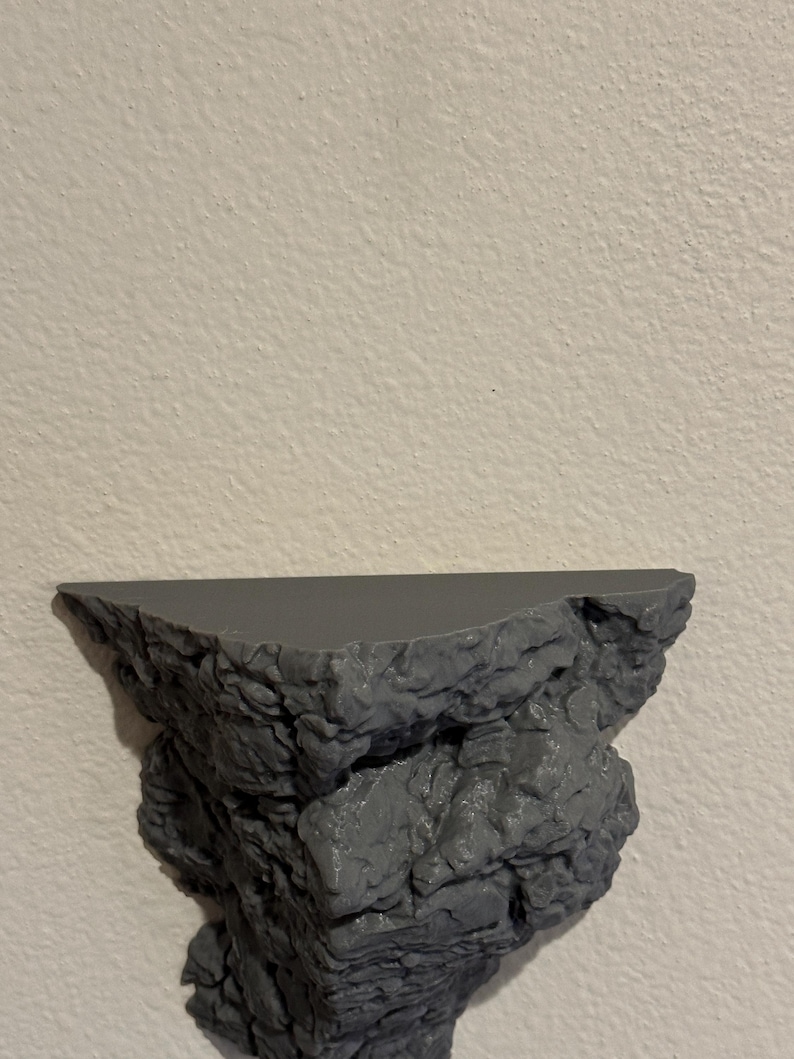 3D Printed Cliff Display Shelf: Rock Ledge for Figurines - Etsy