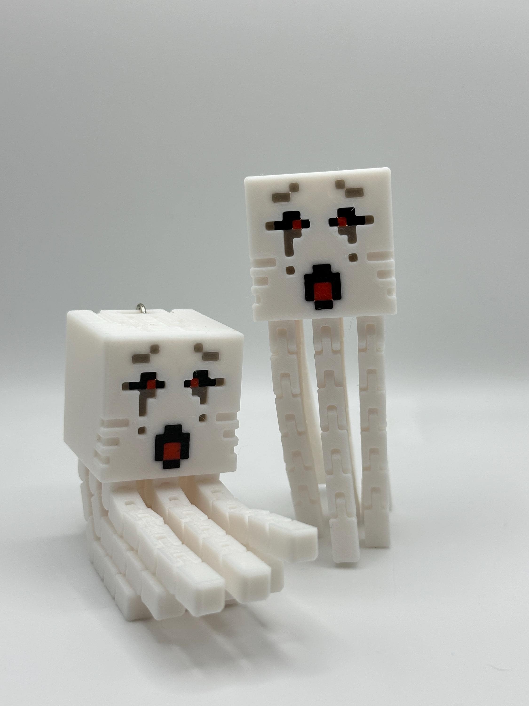 Minecraft Style Articulated Ghast – 3D Printed Figure or Keychain ...