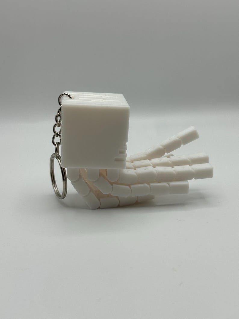 Articulated Tentacle Ghost | Poseable Blocky Figure or Keychain - Etsy