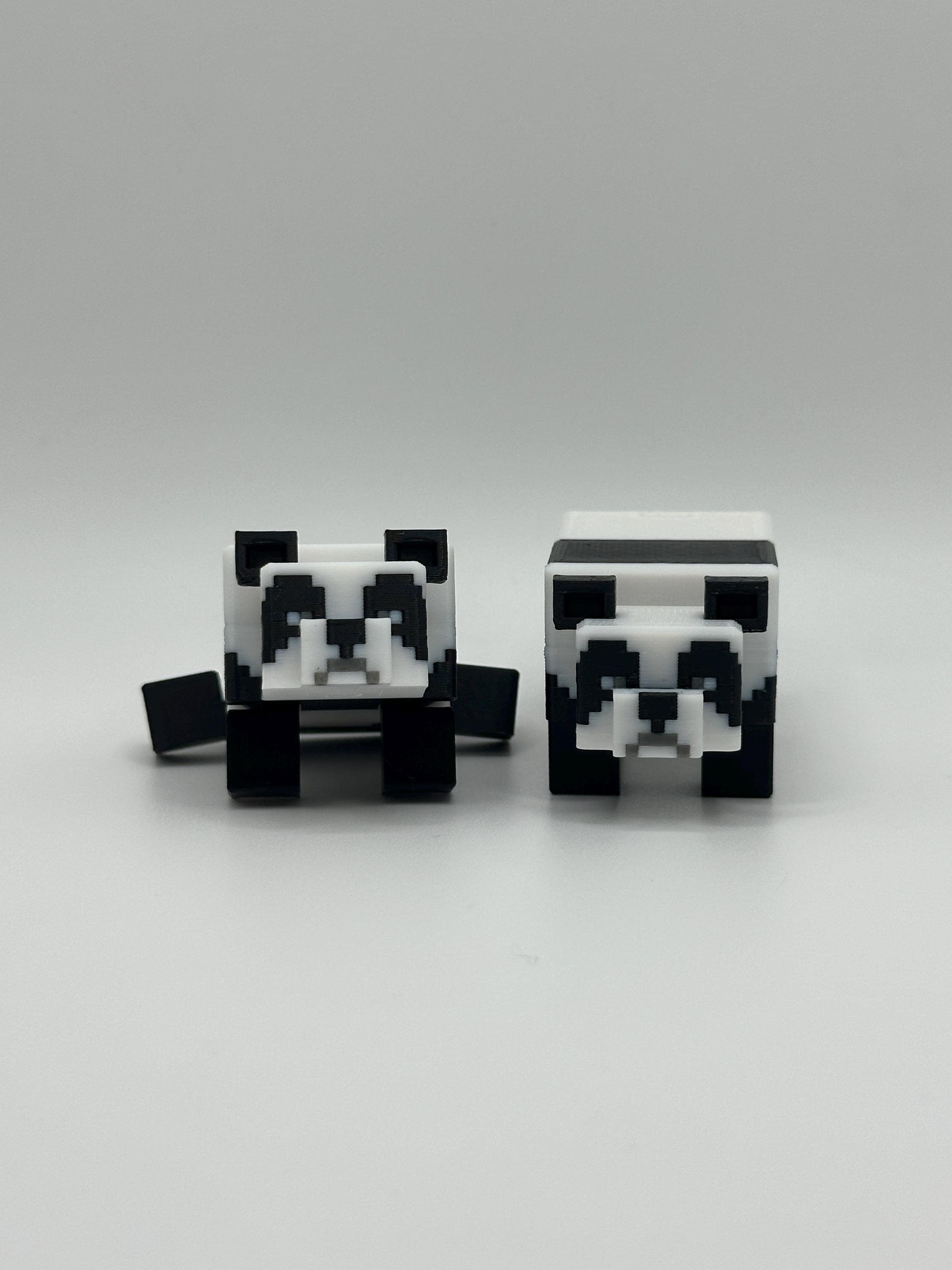 Articulated Minecraft Panda - 3D Printed Pixel Figure - Etsy