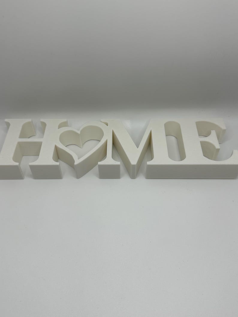 3D Printed Home Decor – Modern PLA Sign With Heart - Etsy