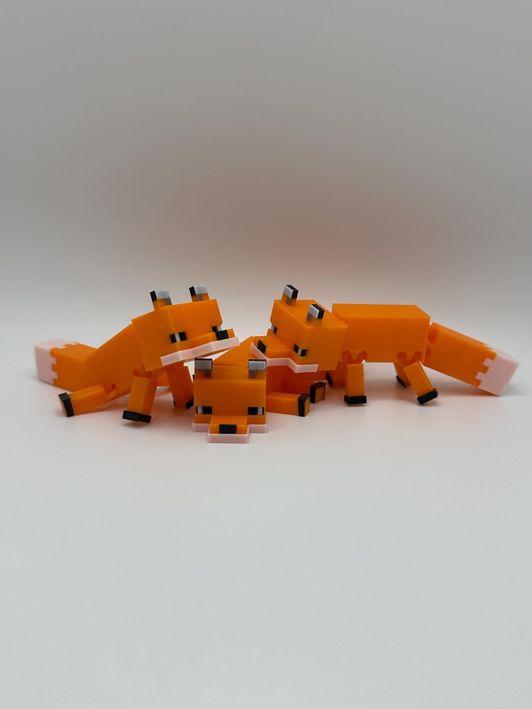 Articulated Fox Figurine – Orange Fox – Gamer Gift, Fidget Toy, Desk ...