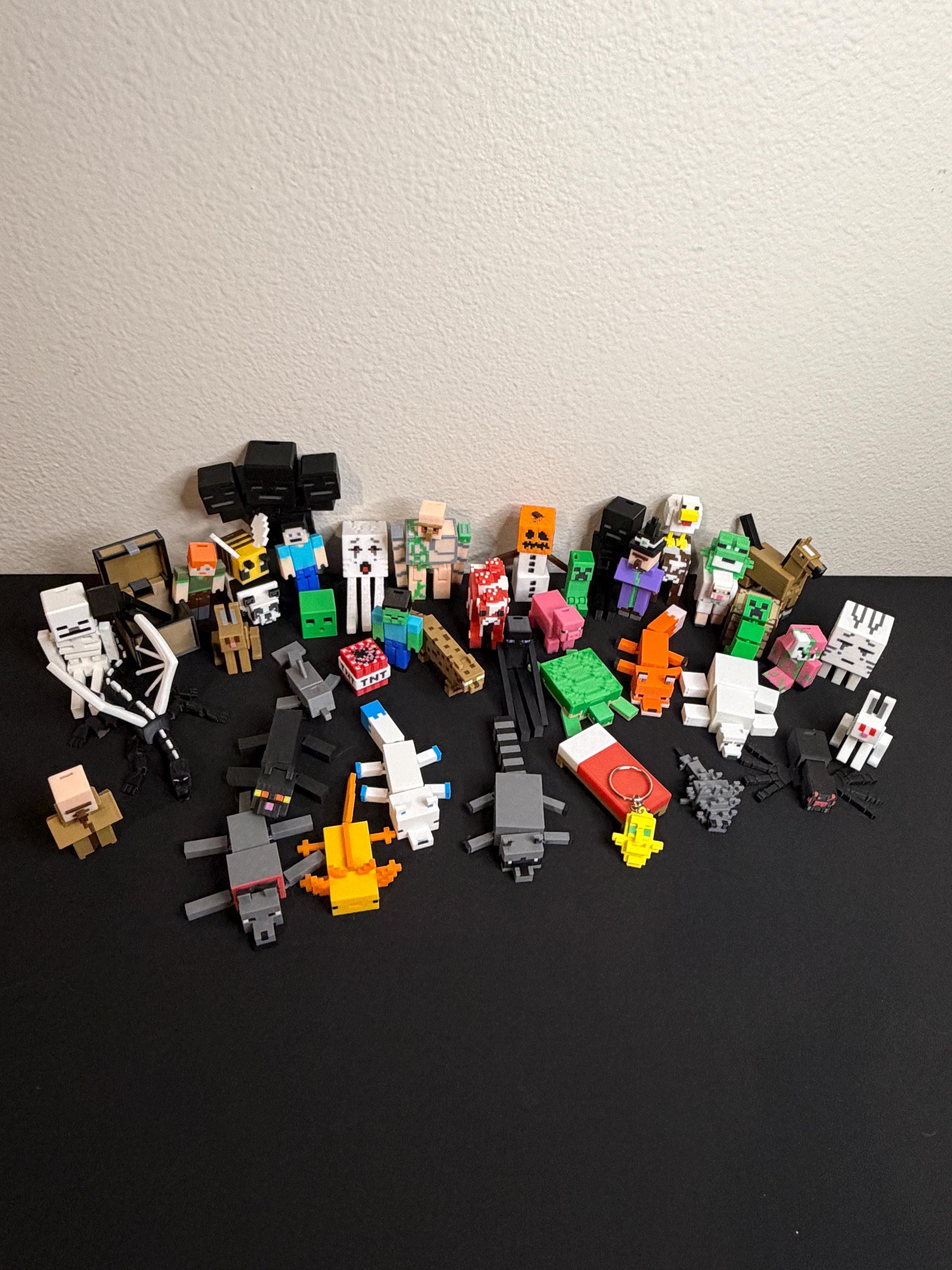 Pixel Figure Pack | 46 Collectible Block Characters & Creatures | Gamer ...