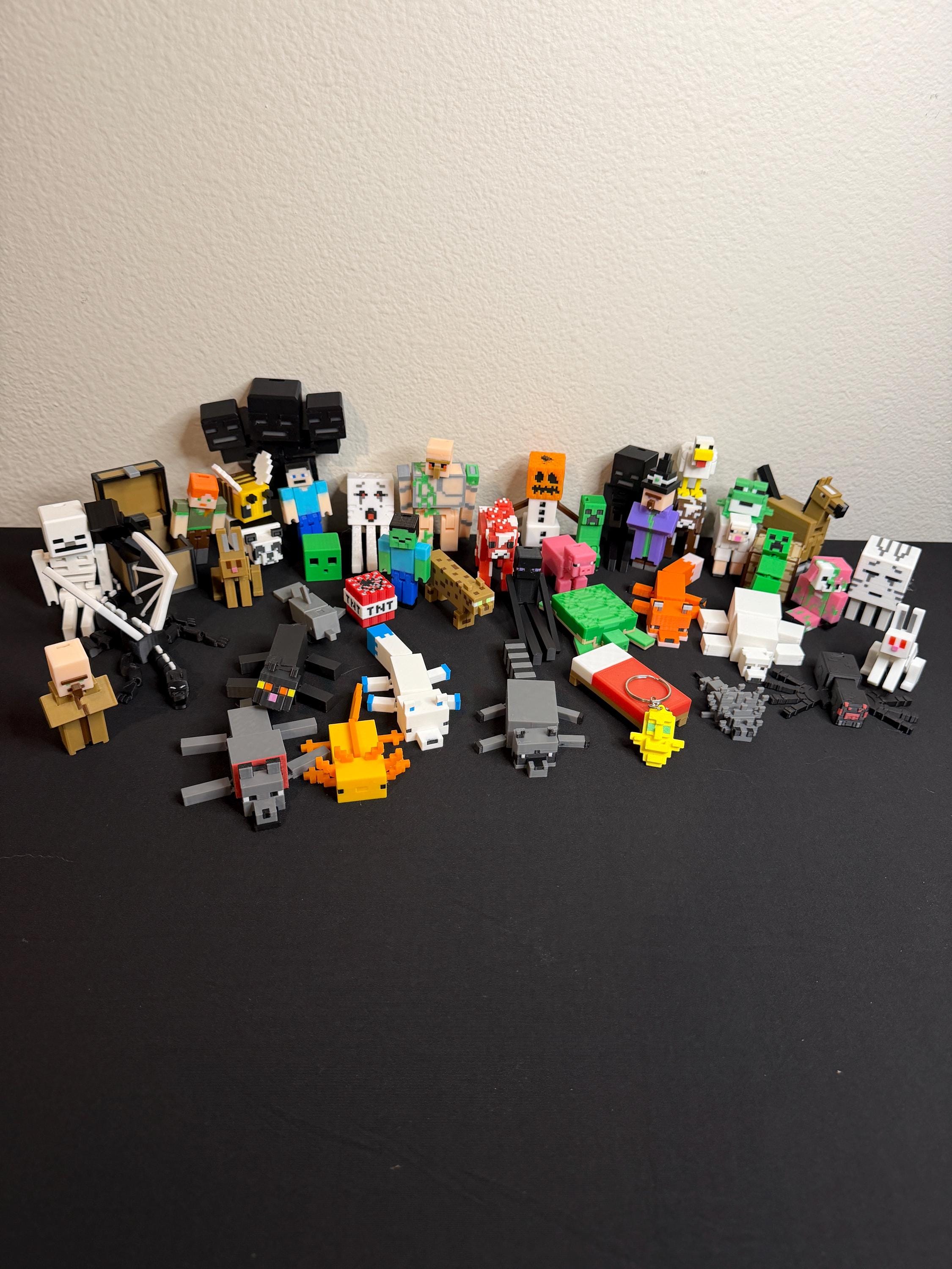 Pixel Figure Pack | 46 Collectible Block Characters & Creatures | Gamer ...