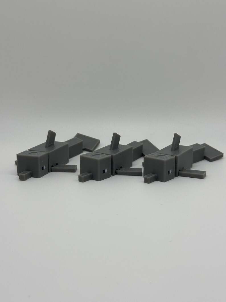 Minecraft-inspired Dolphin – 3D Printed Pixel Dolphin Figure for Gamer ...