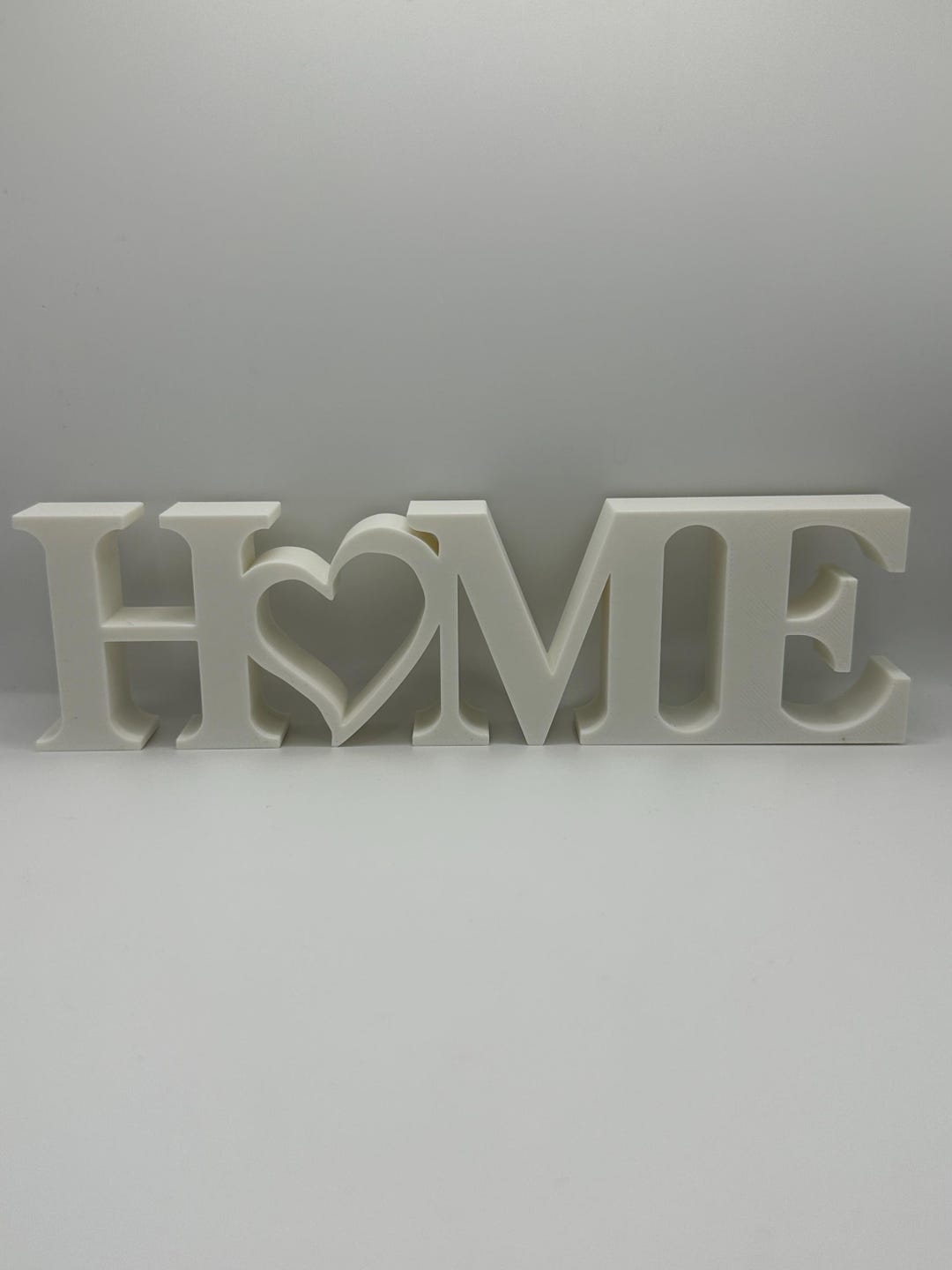 3D Printed Home Decor – Modern PLA Sign With Heart - Etsy