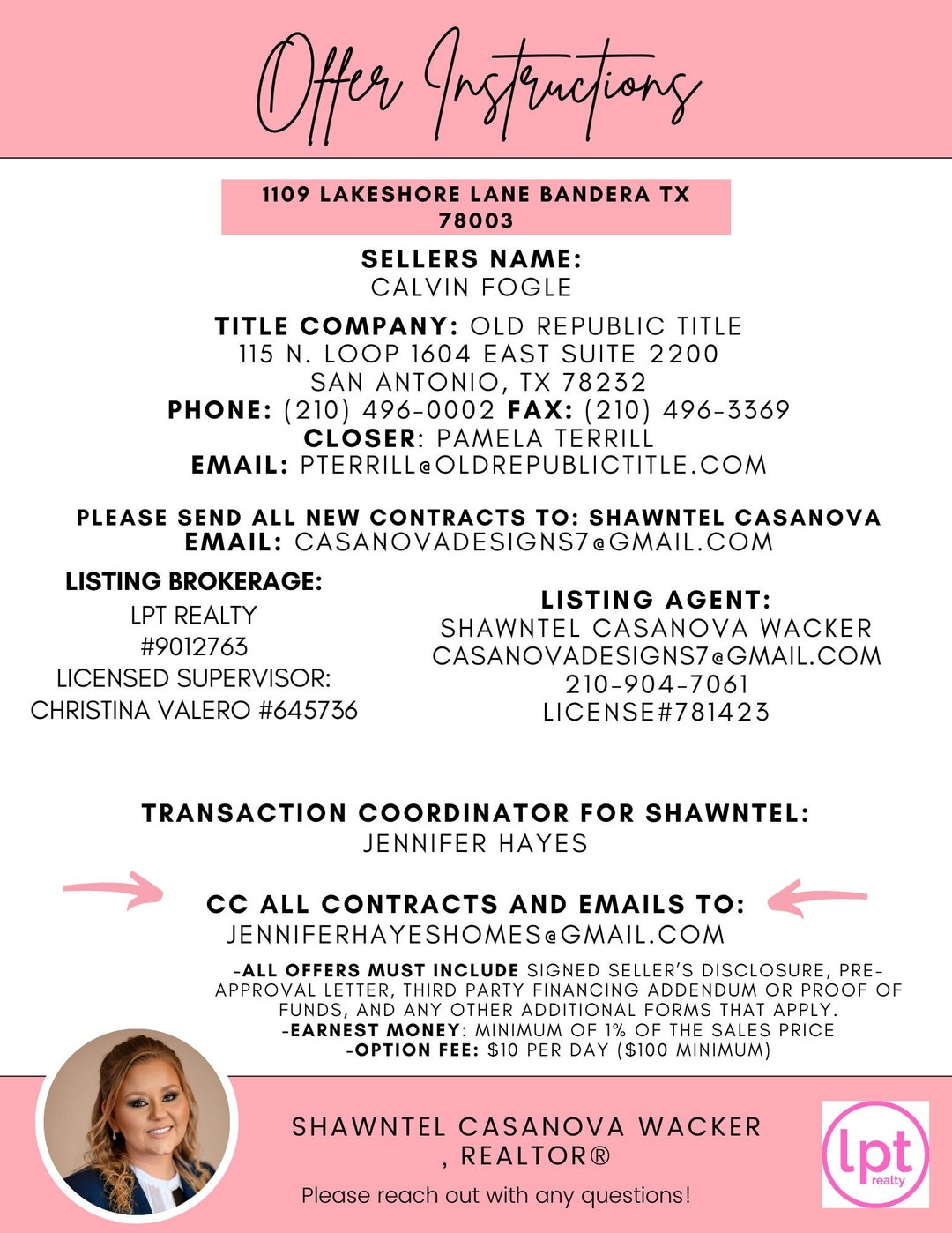 Offer Instructions Template - Etsy