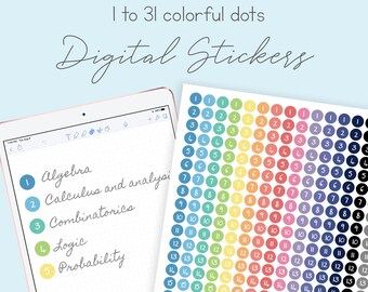 Number 1 Stickers | Etsy