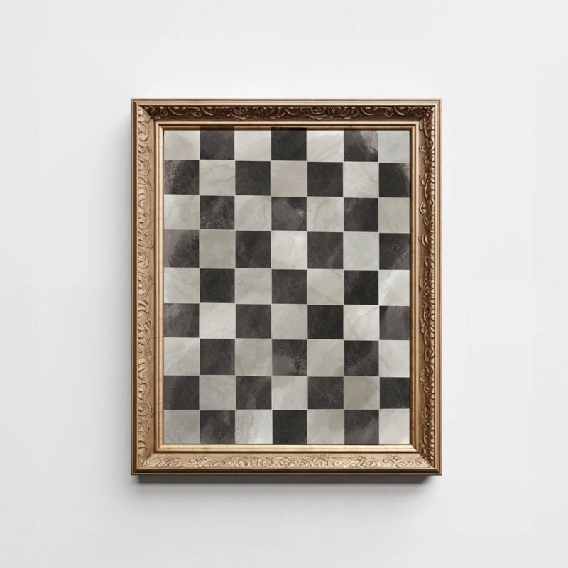 Checkered Print - Etsy