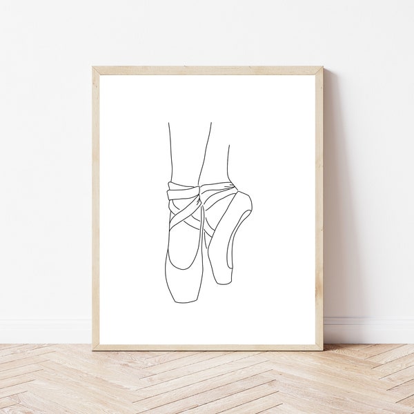 Pointe Shoe Art - Etsy