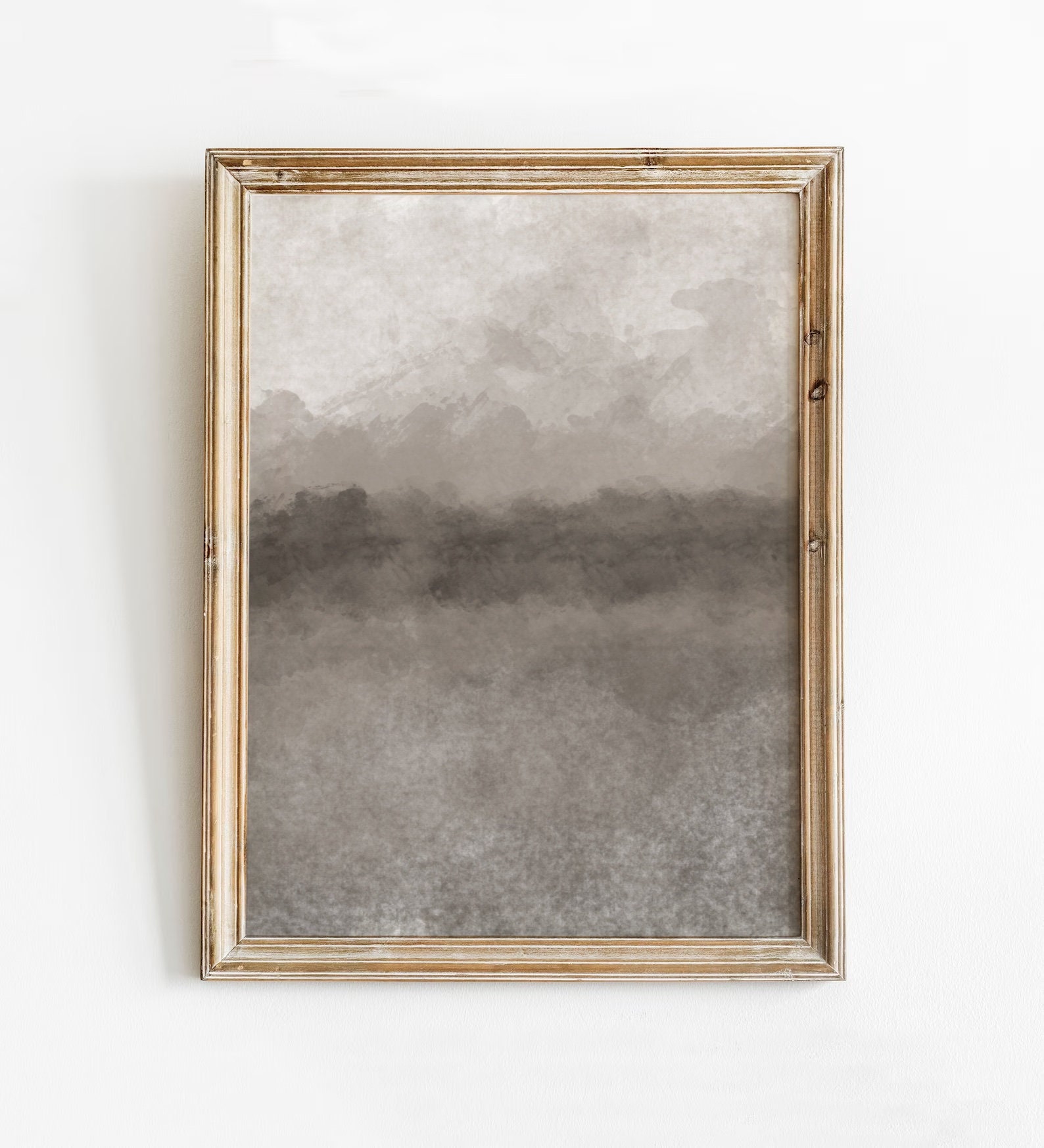 Earthy Abstract Painting Print, Modern Texture Wall Art, Ombre Painting ...