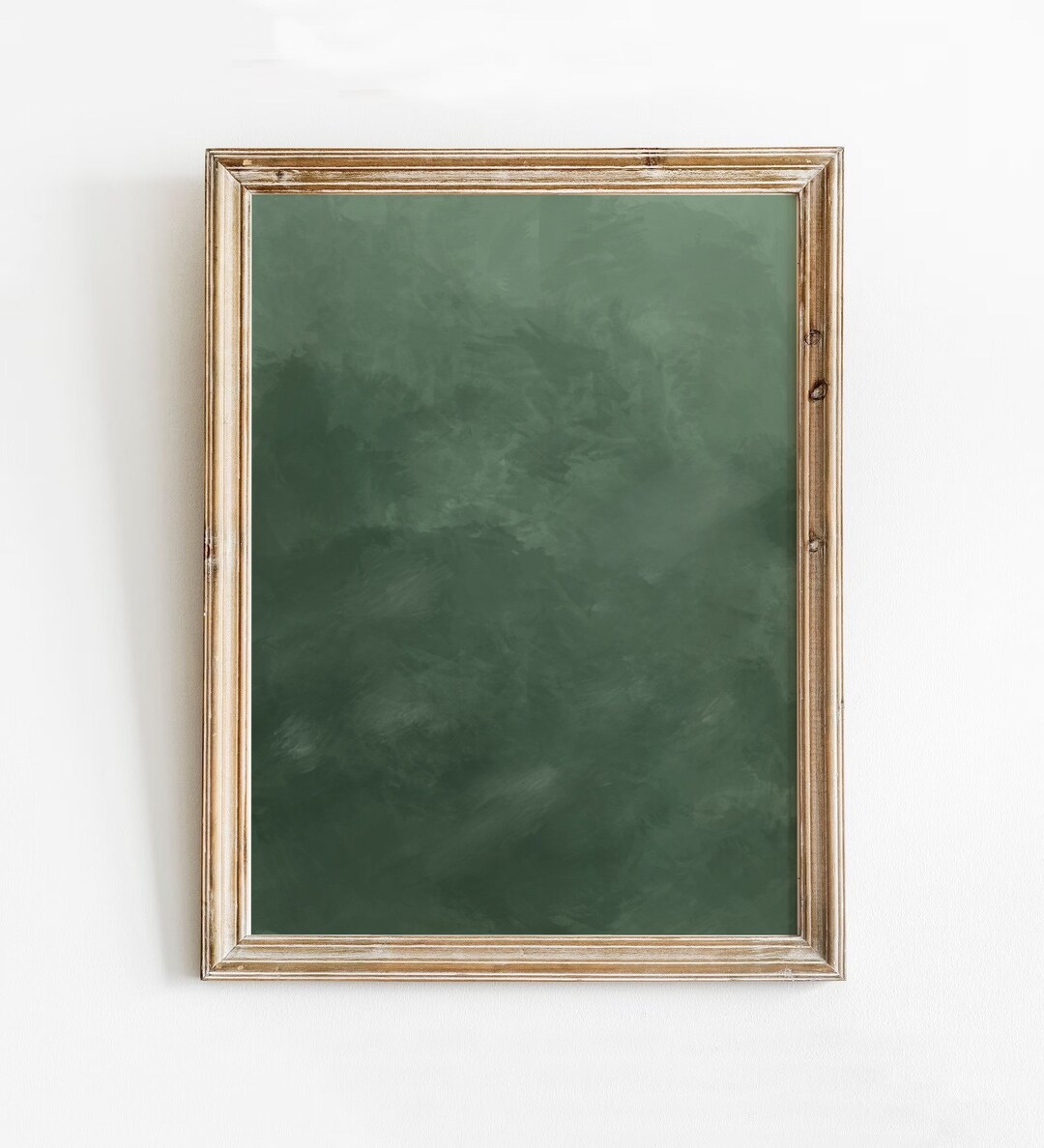 Abstract Moss Green Art Print: Modern Earthy Painting (digital Download ...