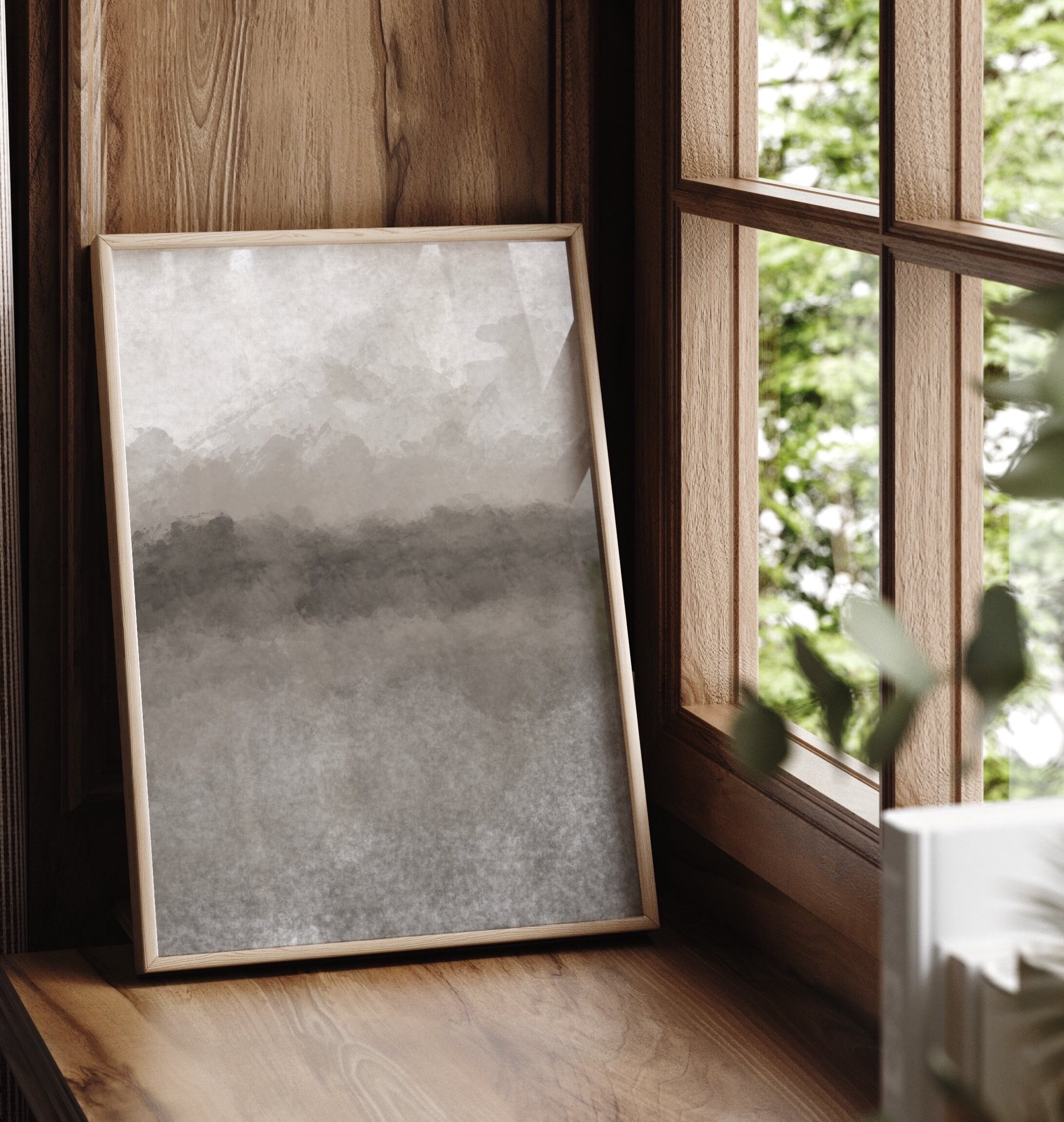 Earthy Abstract Painting Print: Modern Ombre Texture (digital Download ...