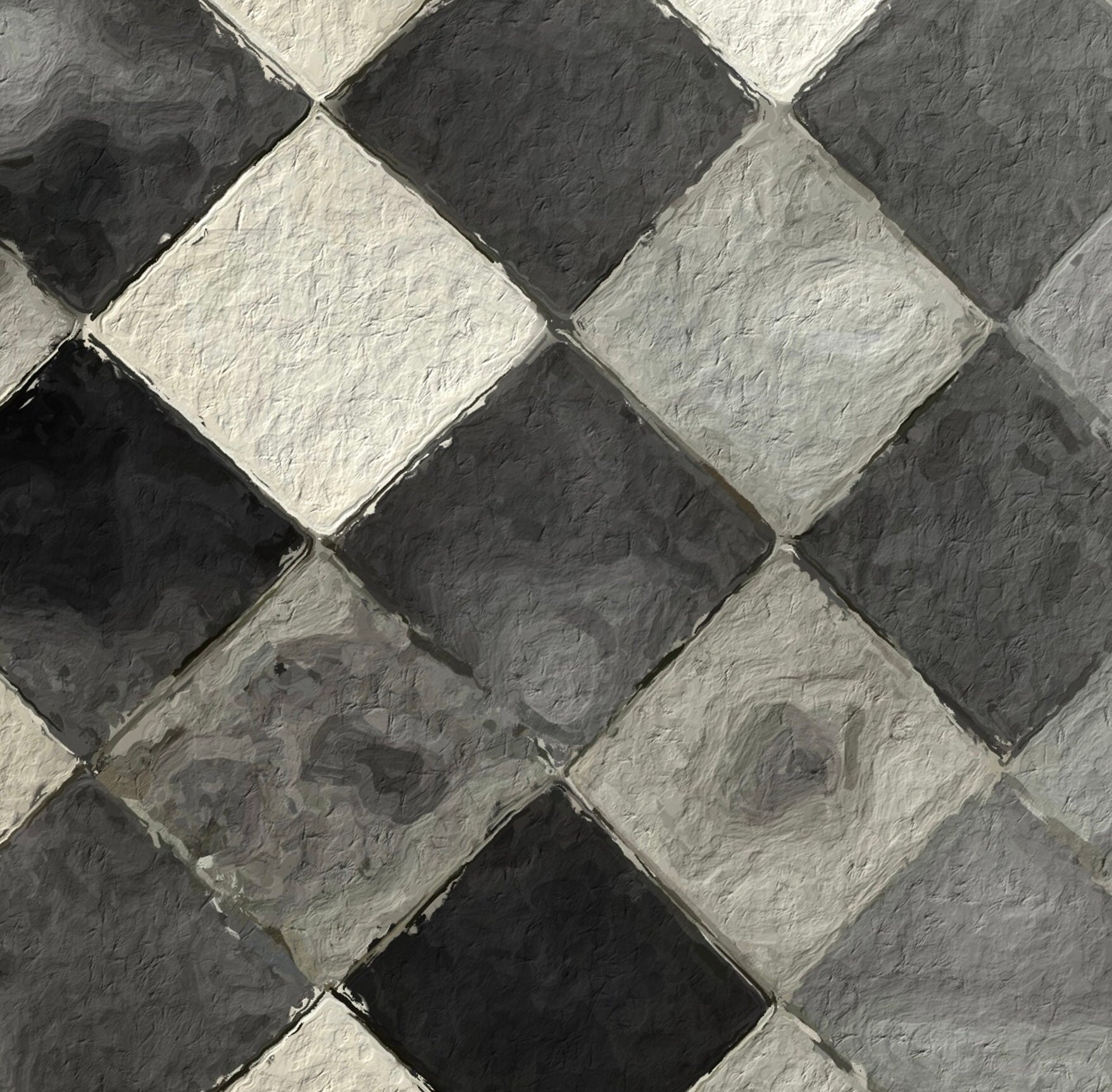 Dimond Checker Print, Modern Checkered Print, Moody Wall Art, Trendy ...
