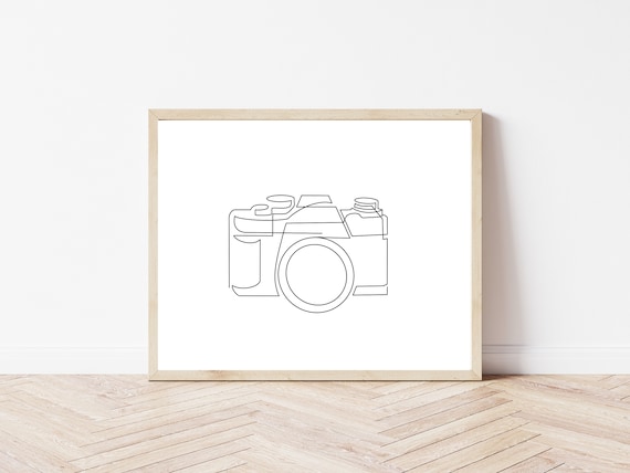 Camera Simple Line Drawing