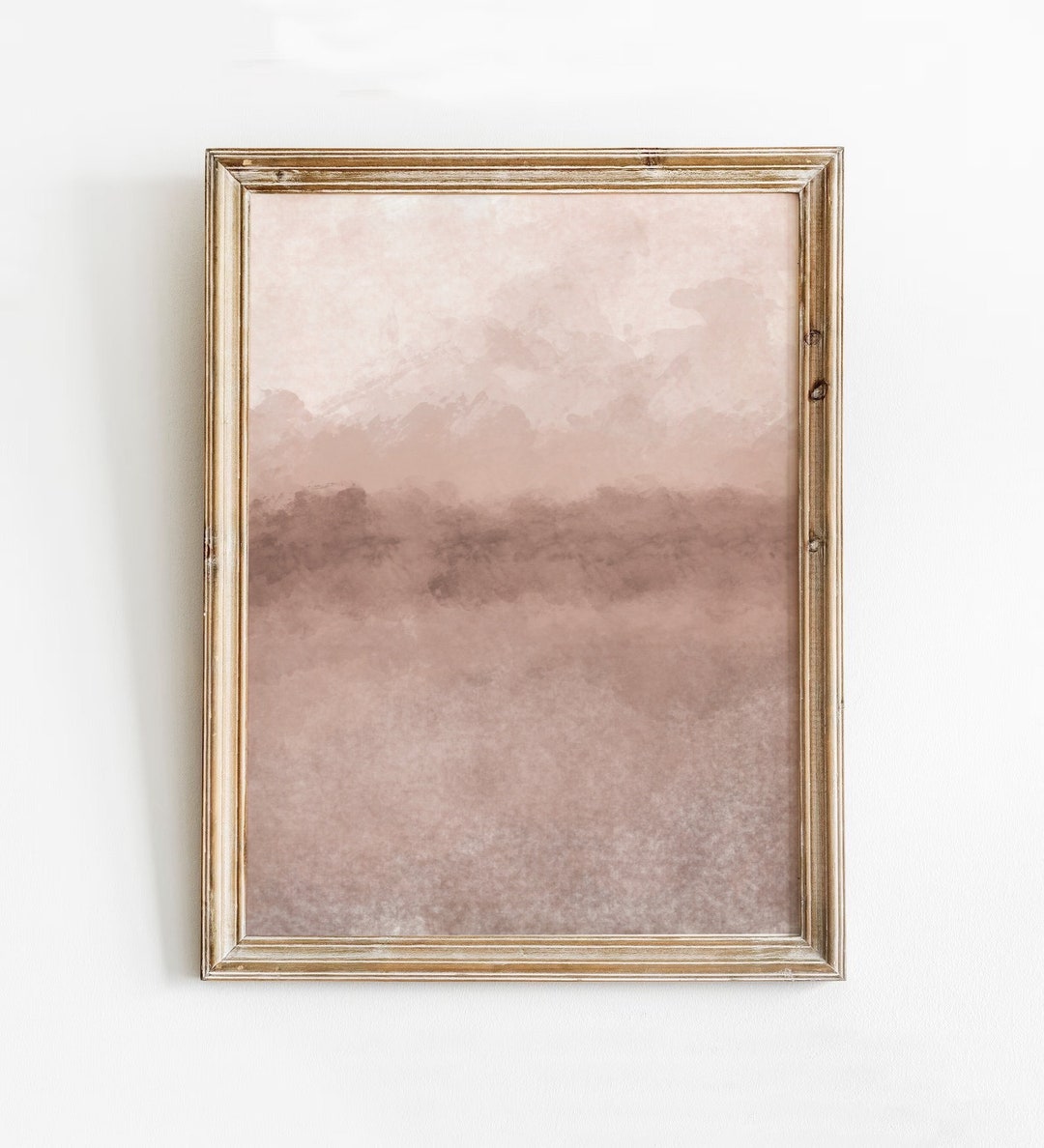 Blush Abstract Painting Print, Modern Texture Wall Art, Pink Ombre ...