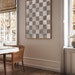 Vintage Checkerboard Print, Modern Checkered Art Print, Neutral Checker ...