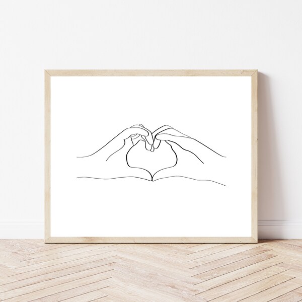 Hand Sign Print - Etsy