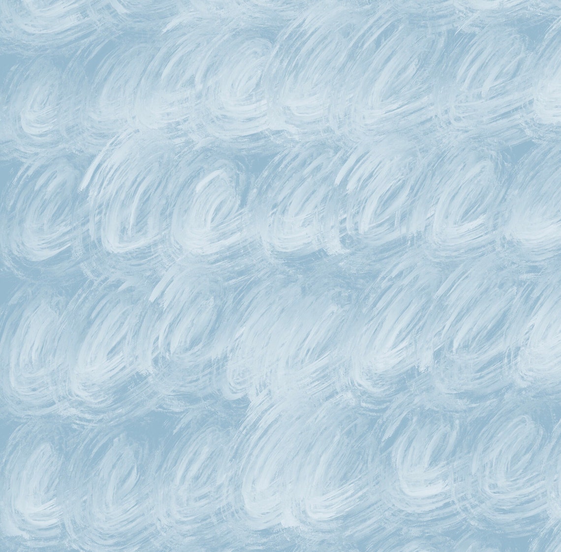 Blue Swirl Abstract Print, Waves Abstract Wall Art, Abstract Scribbles ...