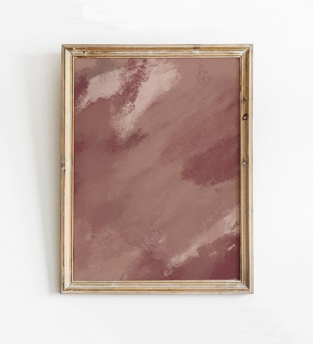 Abstract Mauve Art Print: Modern Pink Oil Painting (digital Download ...