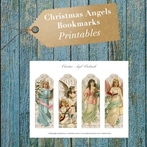 Christmas Angel Bookmarks for Junk Journals - Etsy