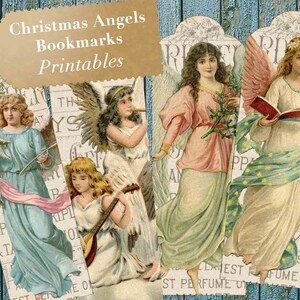 Christmas Angel Bookmarks for Junk Journals - Etsy