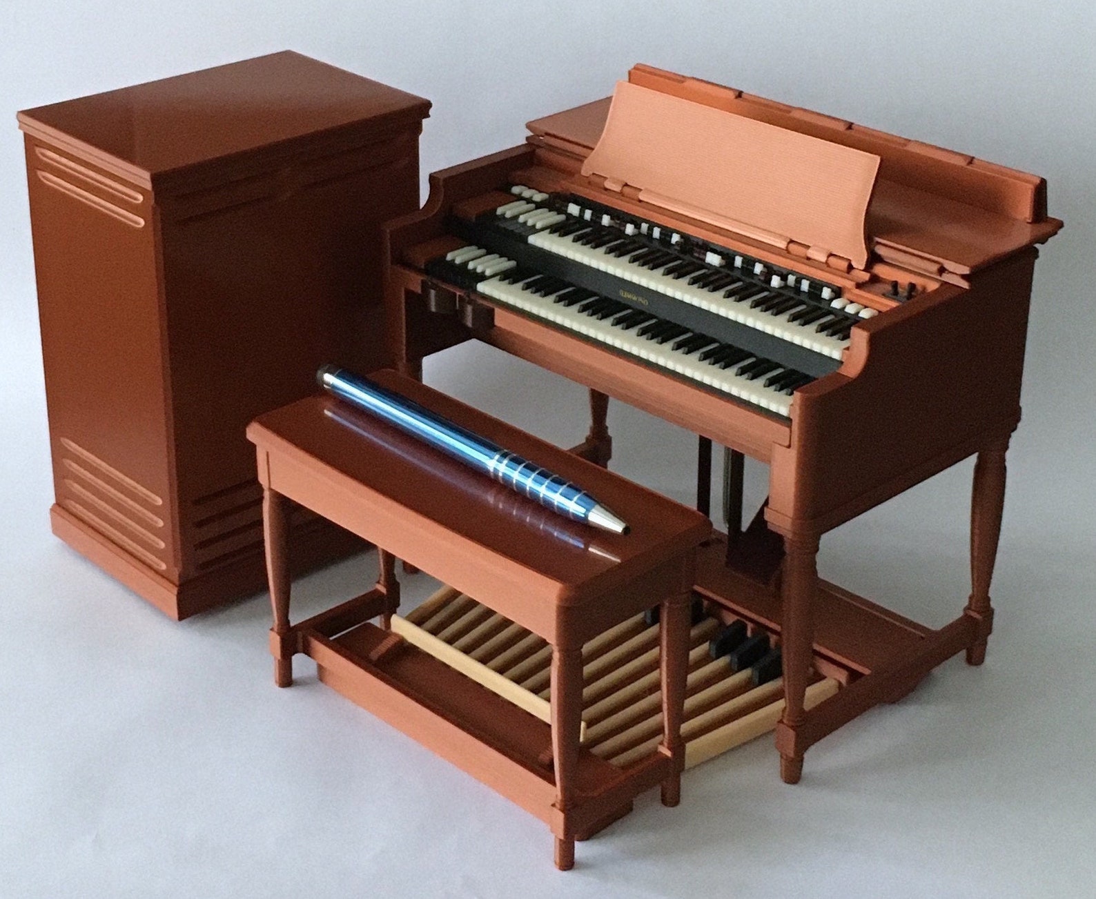 Mini Hammond B3 and Leslie 122 3d Printed CHERRY COLOR - Etsy Canada