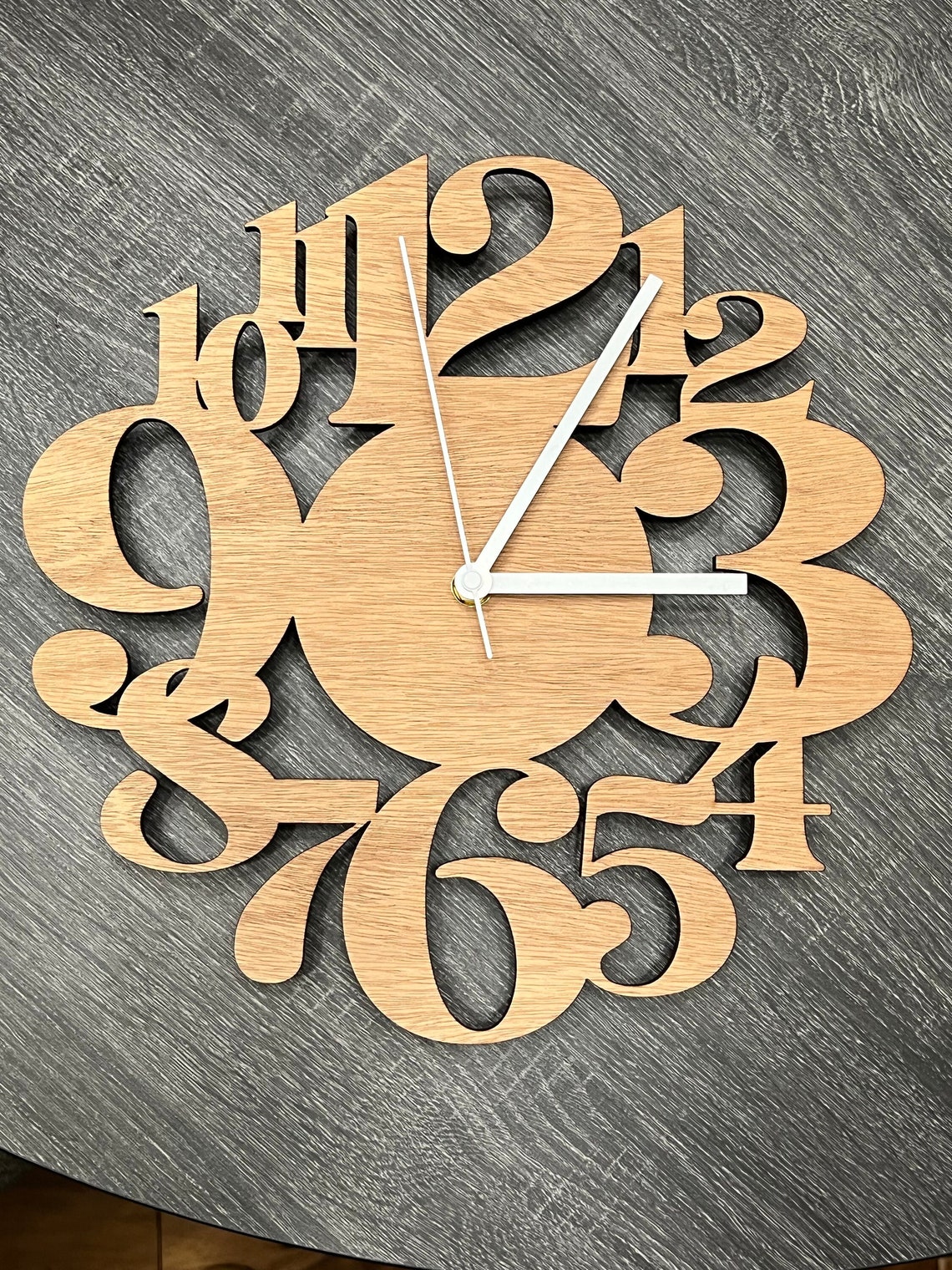 Stylized Clock SVG Laser Cut File Exaggerated Numbers Clock - Etsy