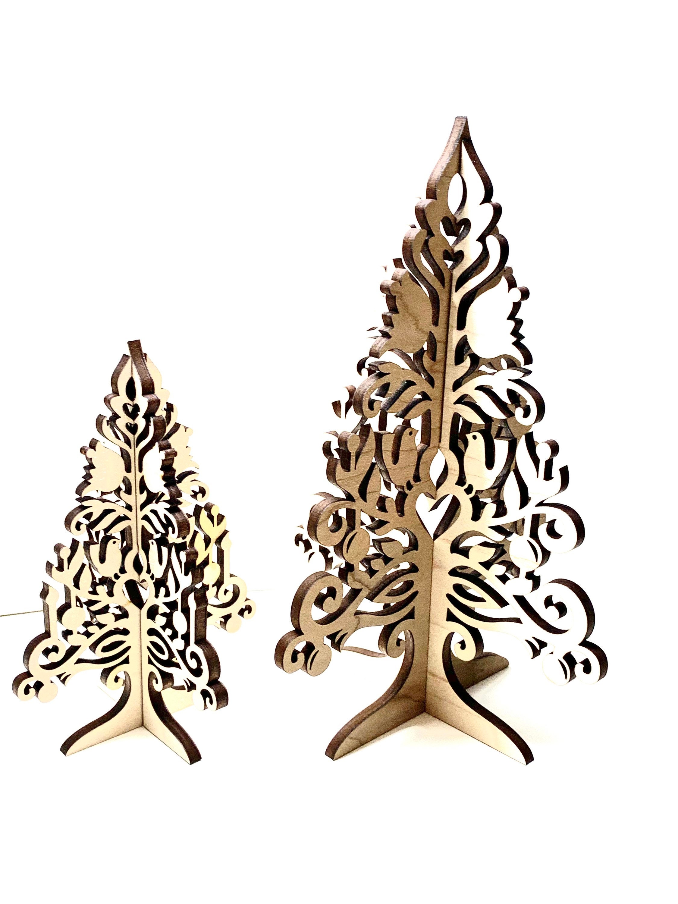 Scandi Christmas Tree SVG Glowforge Cut File Laser File - Etsy