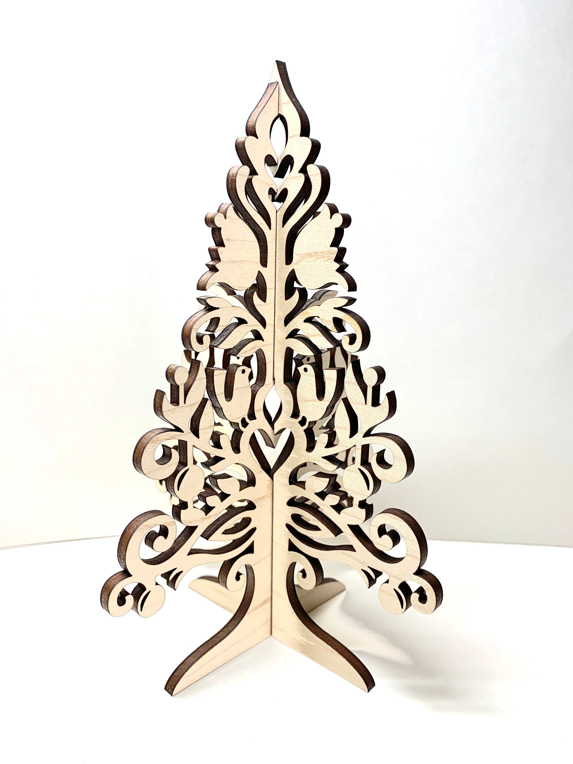 Scandi Christmas Tree SVG Glowforge Cut File Laser File | Etsy