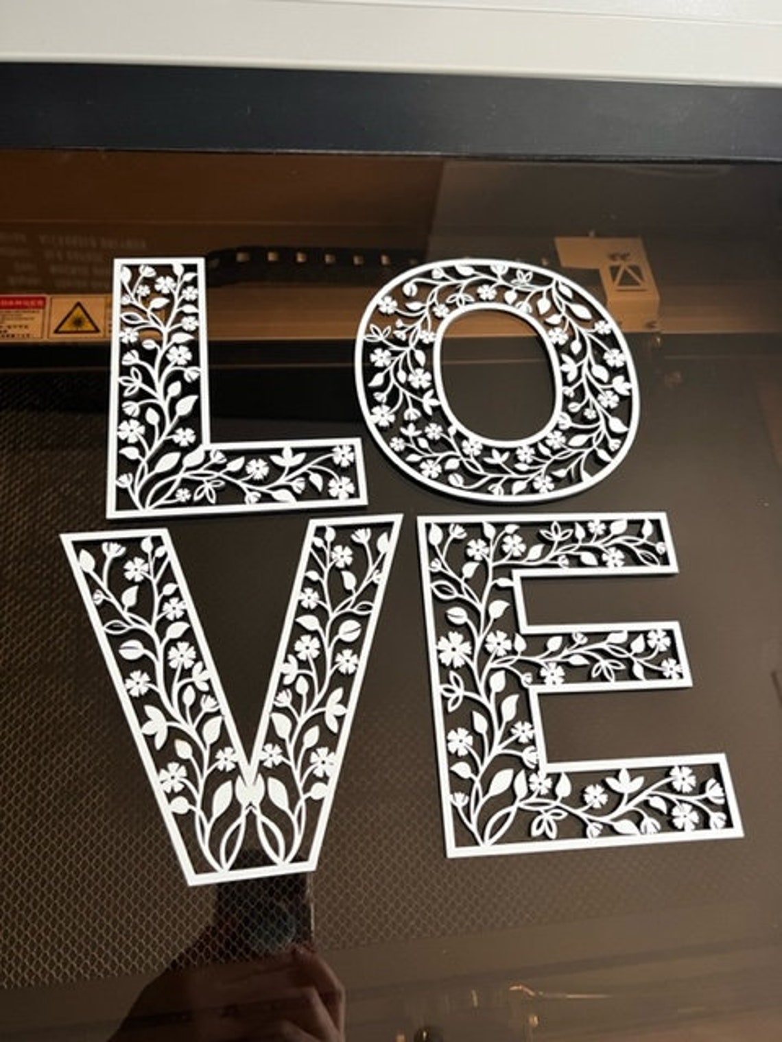 Laser Cut File Flowering Vines Alphabet SVG Instant - Etsy