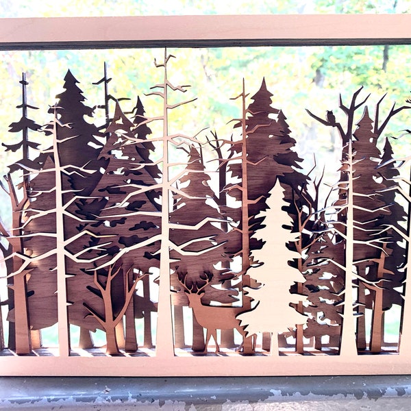 Layered Wood Art - Etsy