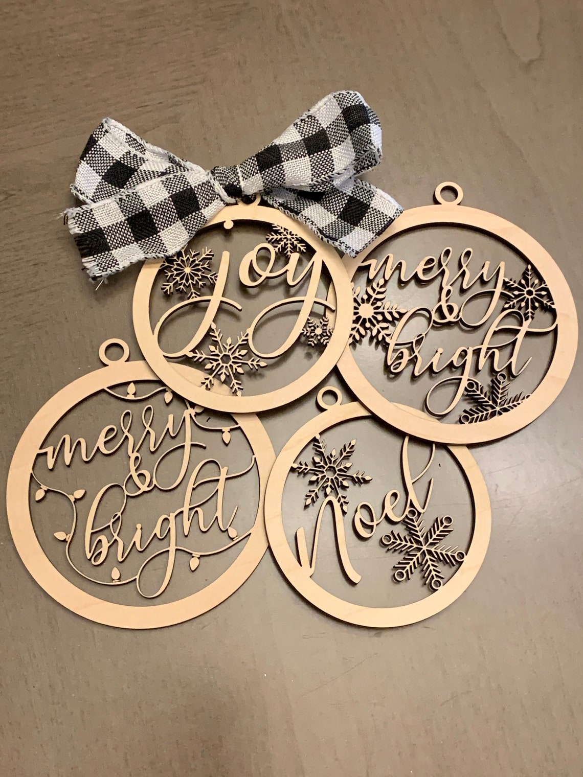 Christmas Holiday Ornament Bauble Bundle Glowforge Cut Files - Etsy