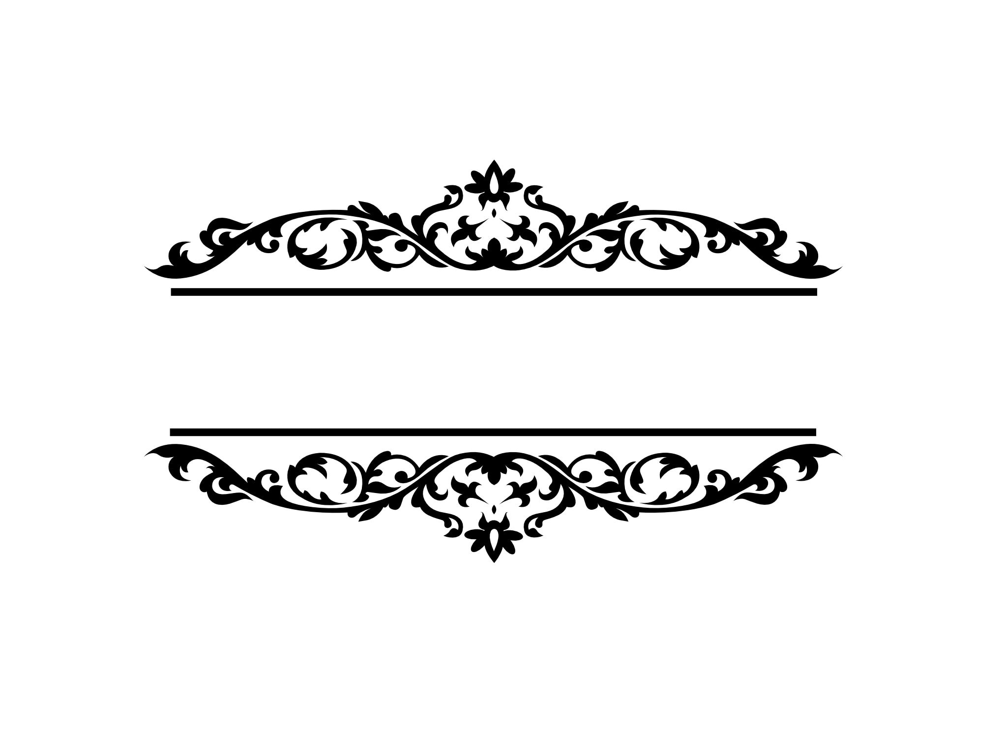 Engrave SVG File | Name Border | Glowforge & Laser Engraver File ...