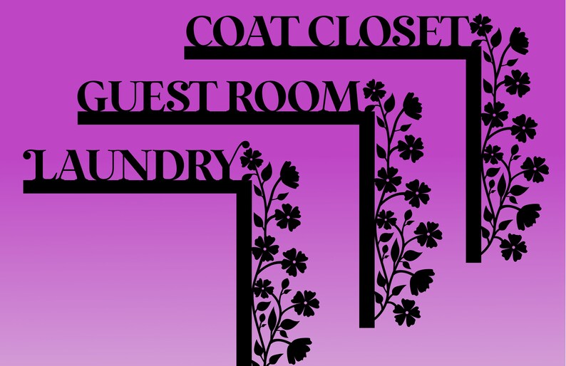 SVG Door Topper Digital Laser Cut Files Over the Door Sign - Etsy