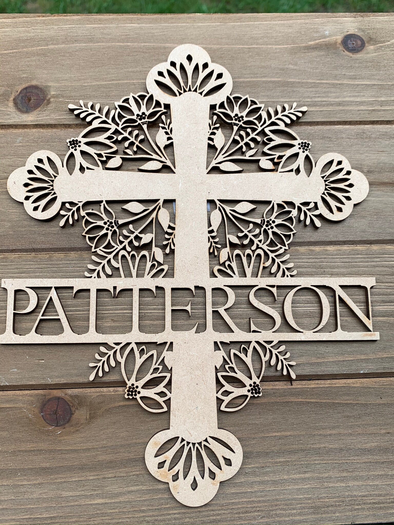Folk Floral Split Cross 2 Designs SVG Cut Files - Etsy